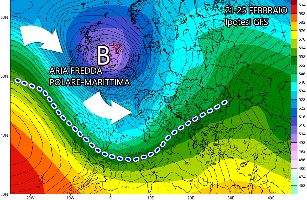 Meteo: finale di febbraio tutto da scrivere, arriva il freddo polare ...