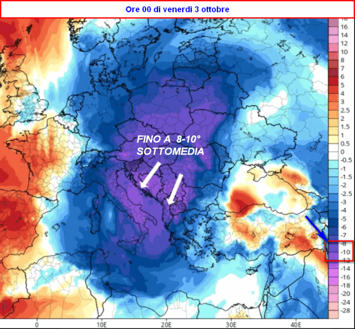 Freddo anomalo sull'Italia: dove e quando si andrà sottozero - MeteoLive.it