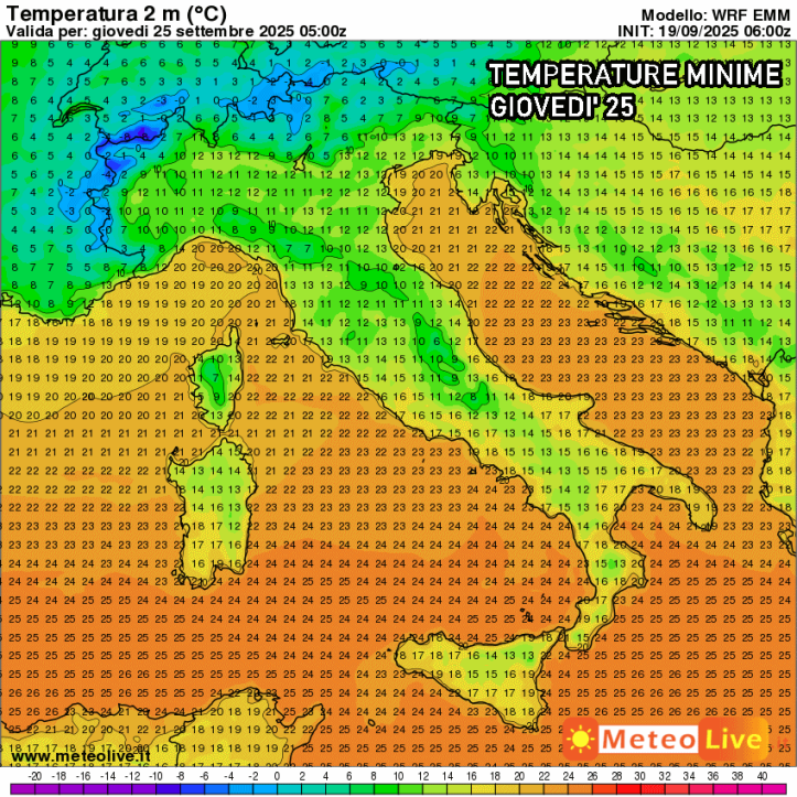 Meteo: crollo delle temperature tra martedì e mercoledì - MeteoLive.it