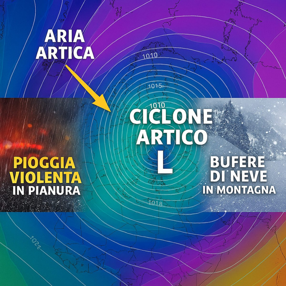 Ciclone artico in arrivo dal 20: maltempo con neve a quote basse ...