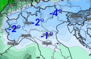NEVE a bassa quota il 2-3 febbraio: mappe a confronto - MeteoLive.it