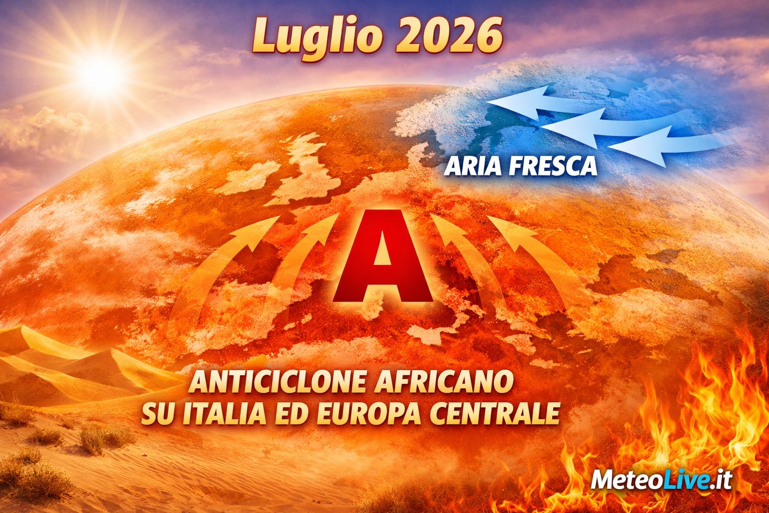 METEO luglio: ora svolta fresca, da metà mese scenari allarmanti ...